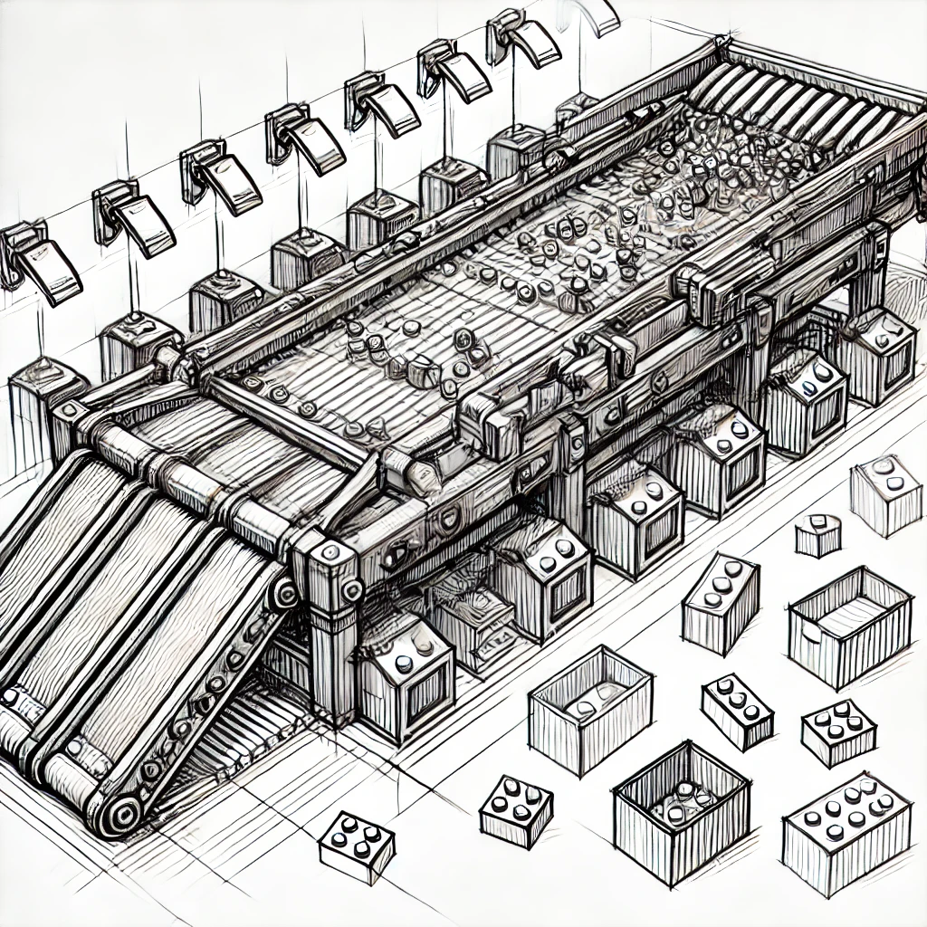 Basic Components of a Brick Sorting Machine